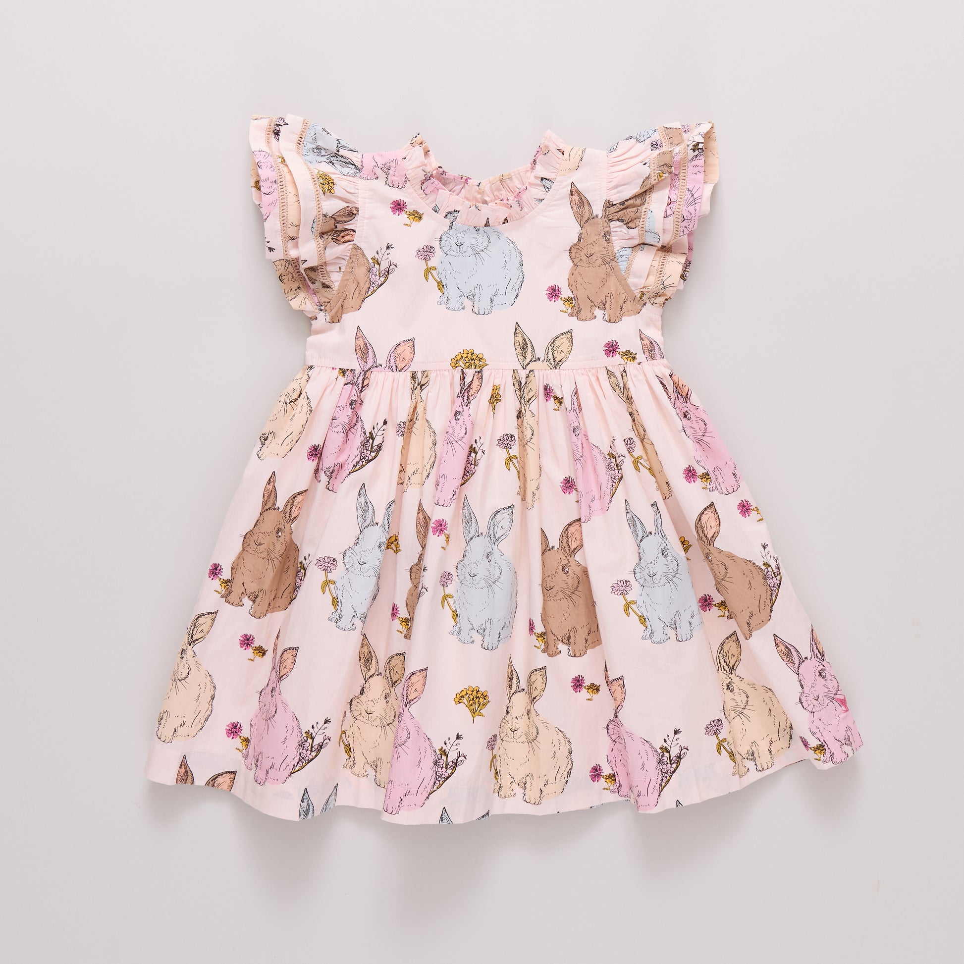 Jennifer double ruffle dress - vintage bunnies – Tugboat & The Bird