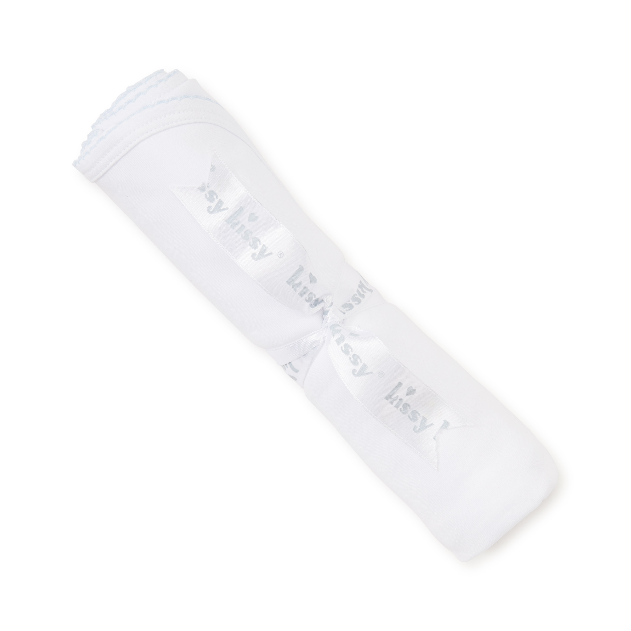 Basic blanket - white/blue – Tugboat & The Bird