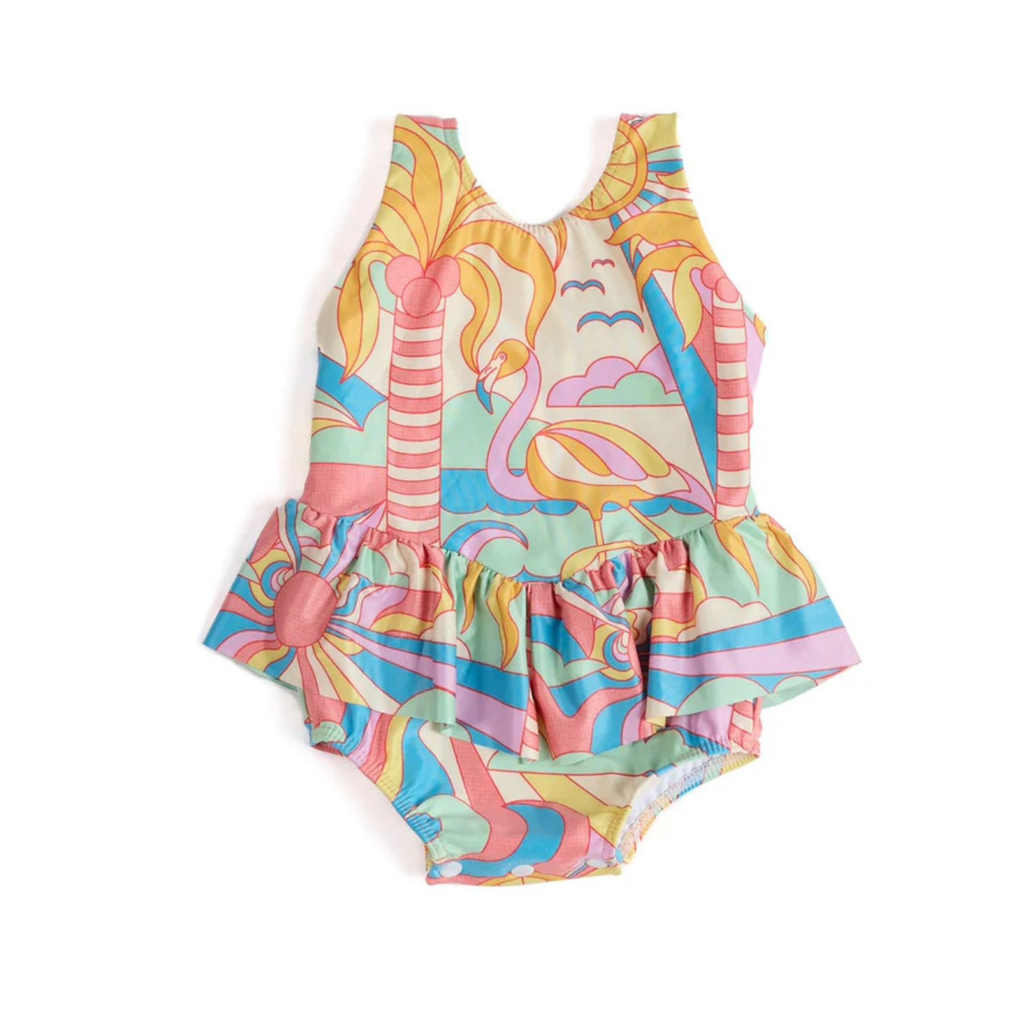 Ruffle one piece w. tutu - yellow – Tugboat & The Bird