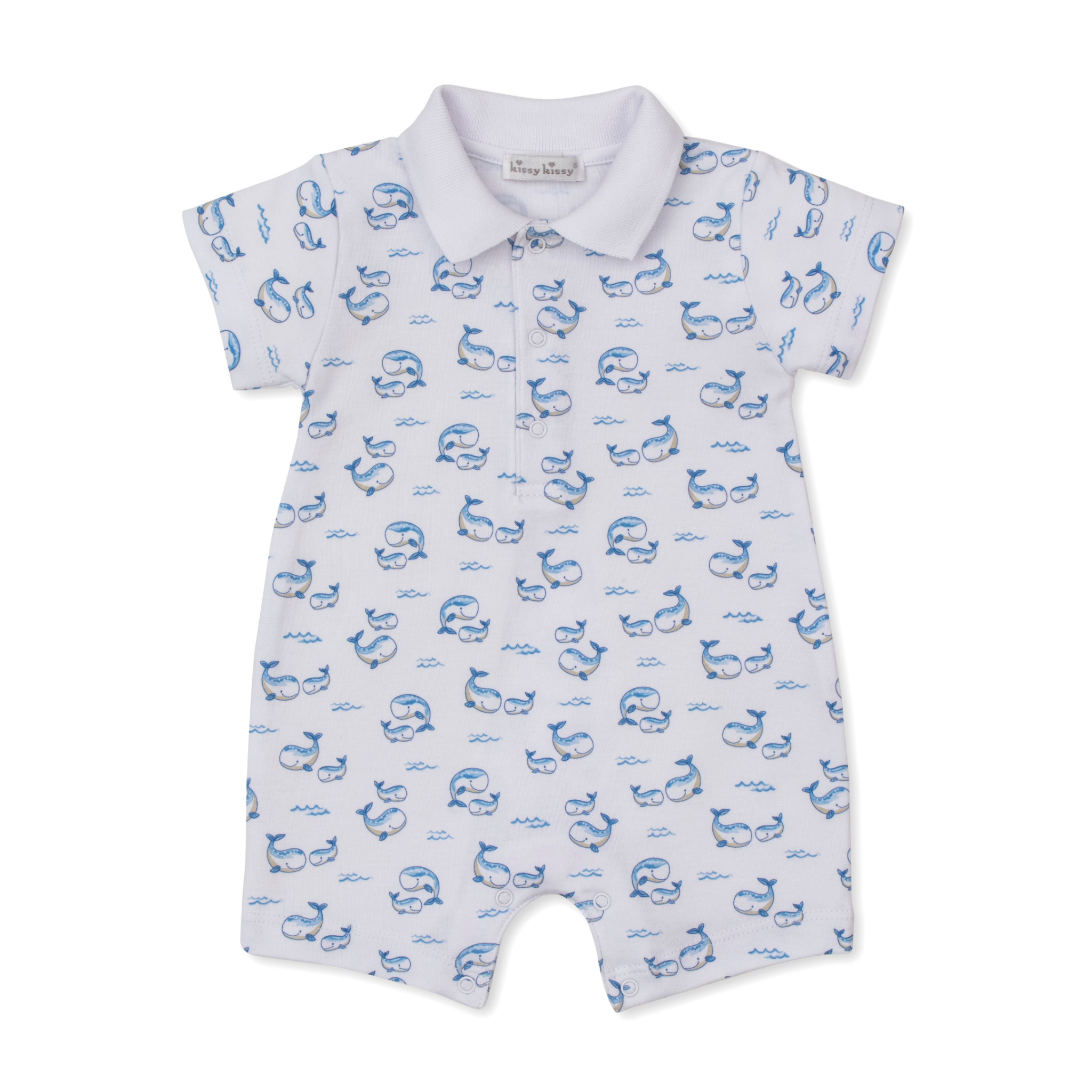 Whale pods short playsuit – Tugboat & The Bird