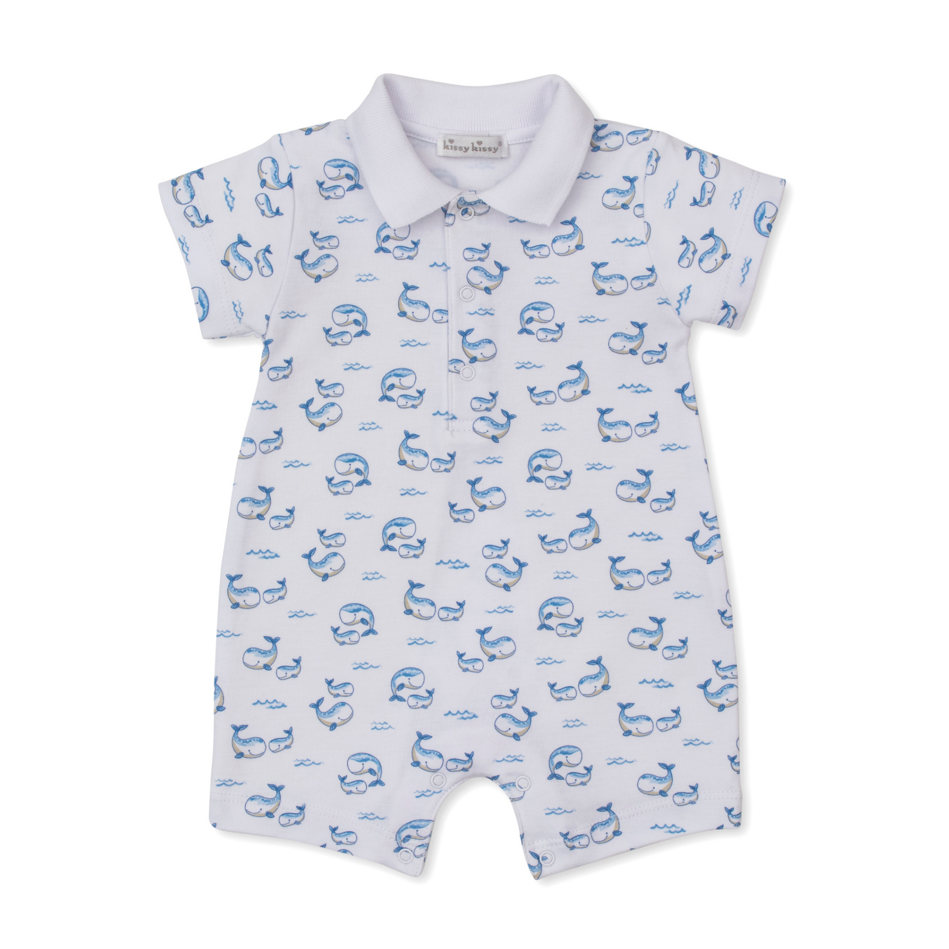 Whale pods short playsuit – Tugboat & The Bird