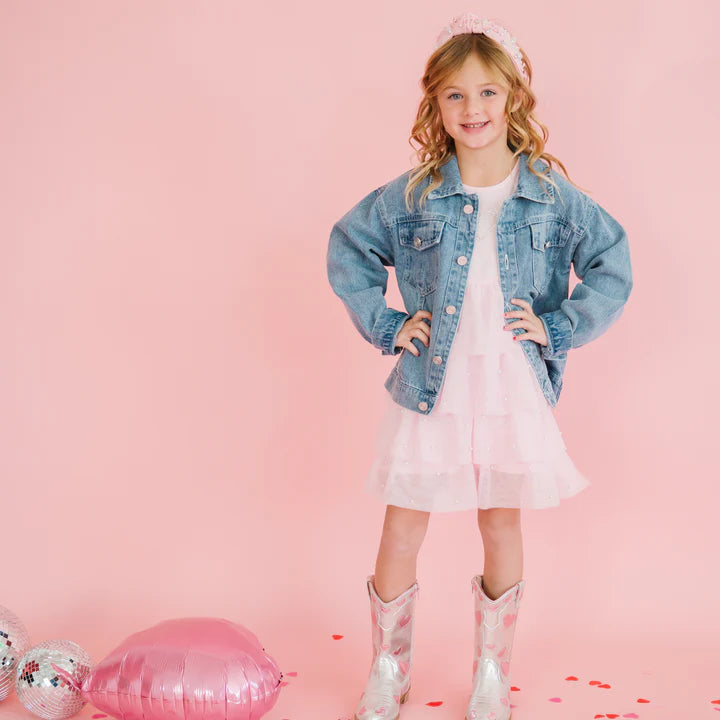 Pearl heart patch denim jacket – Tugboat & The Bird