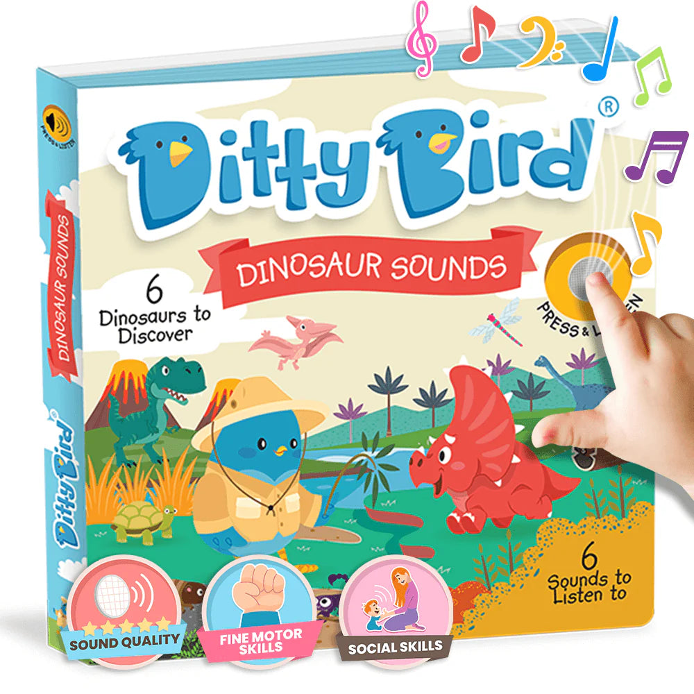 Ditty bird sound book - dinosaur sounds – Tugboat & The Bird