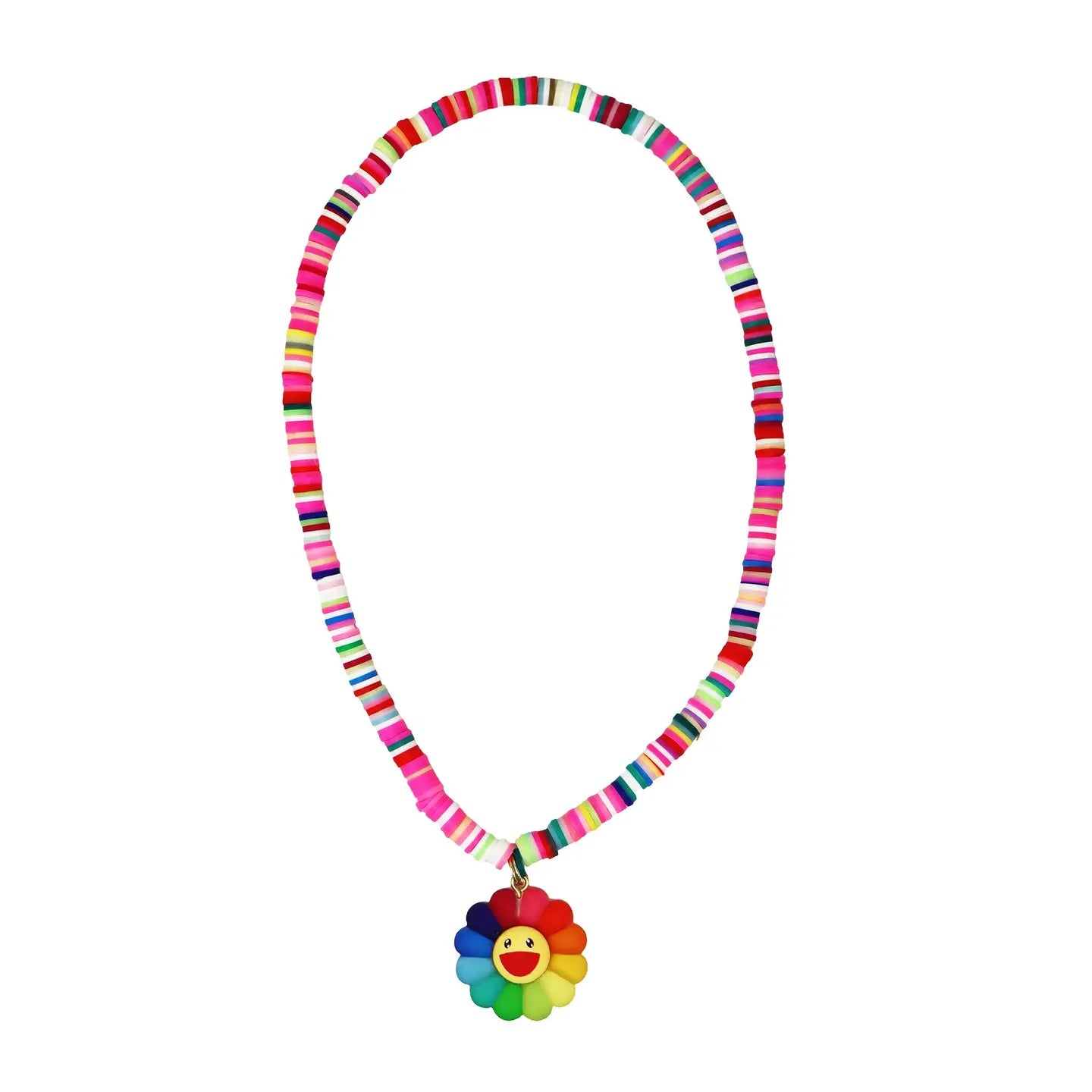 Rainbow flower necklace – Tugboat & The Bird