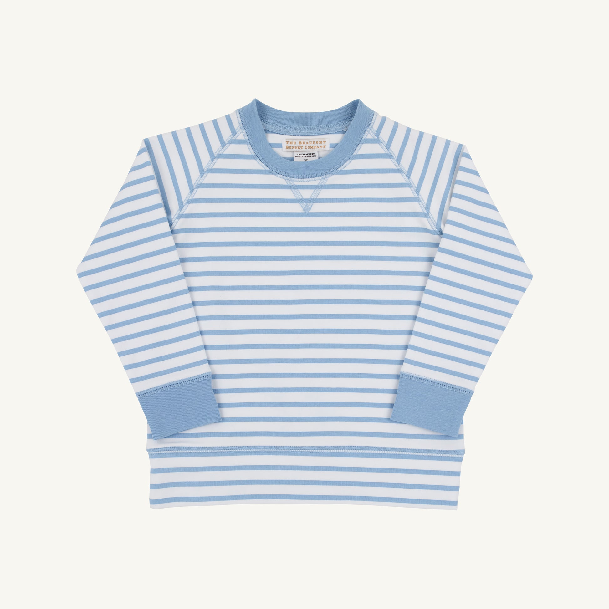 Cassidy comfy crewneck - sarasota sky stripe – Tugboat & The Bird